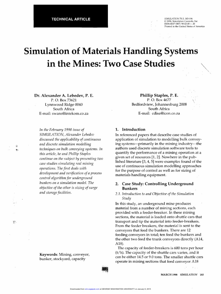 Handling Systems: Simulation | PDF | Simulation