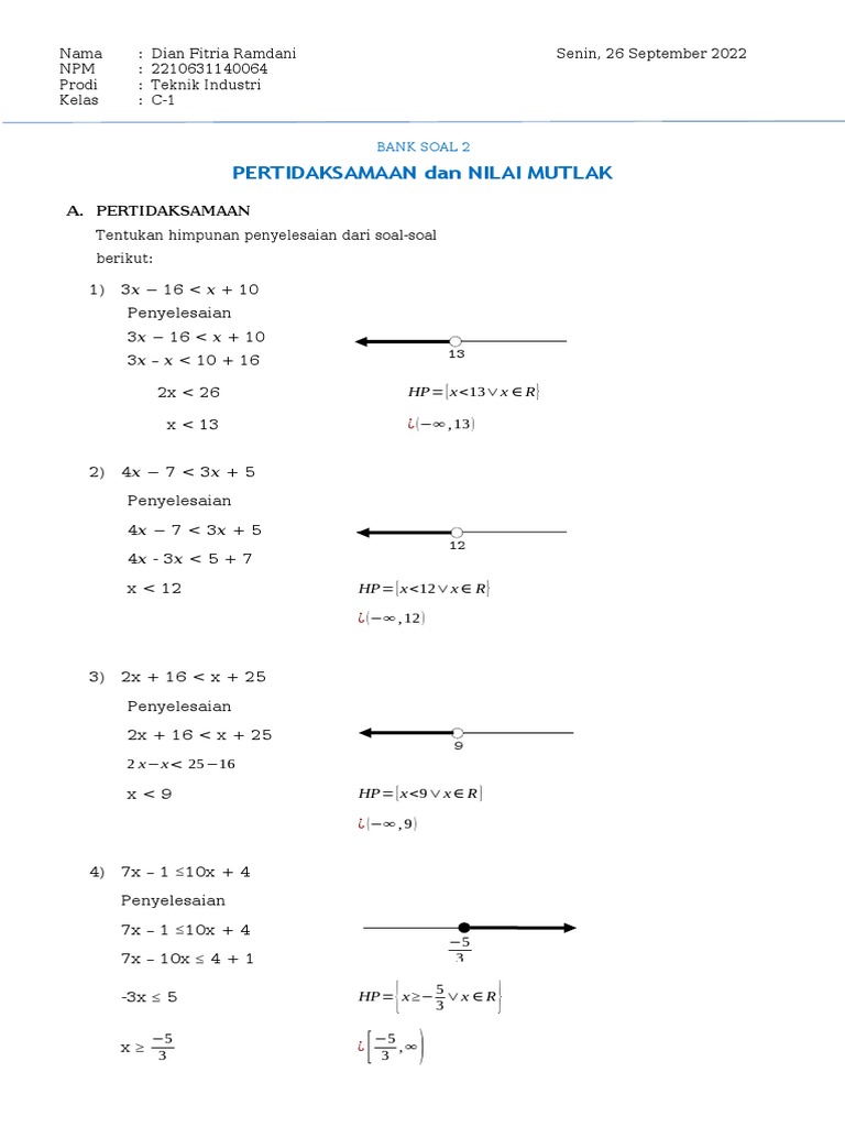 Bank Soal2 Kalkulus (Jawaban) | PDF