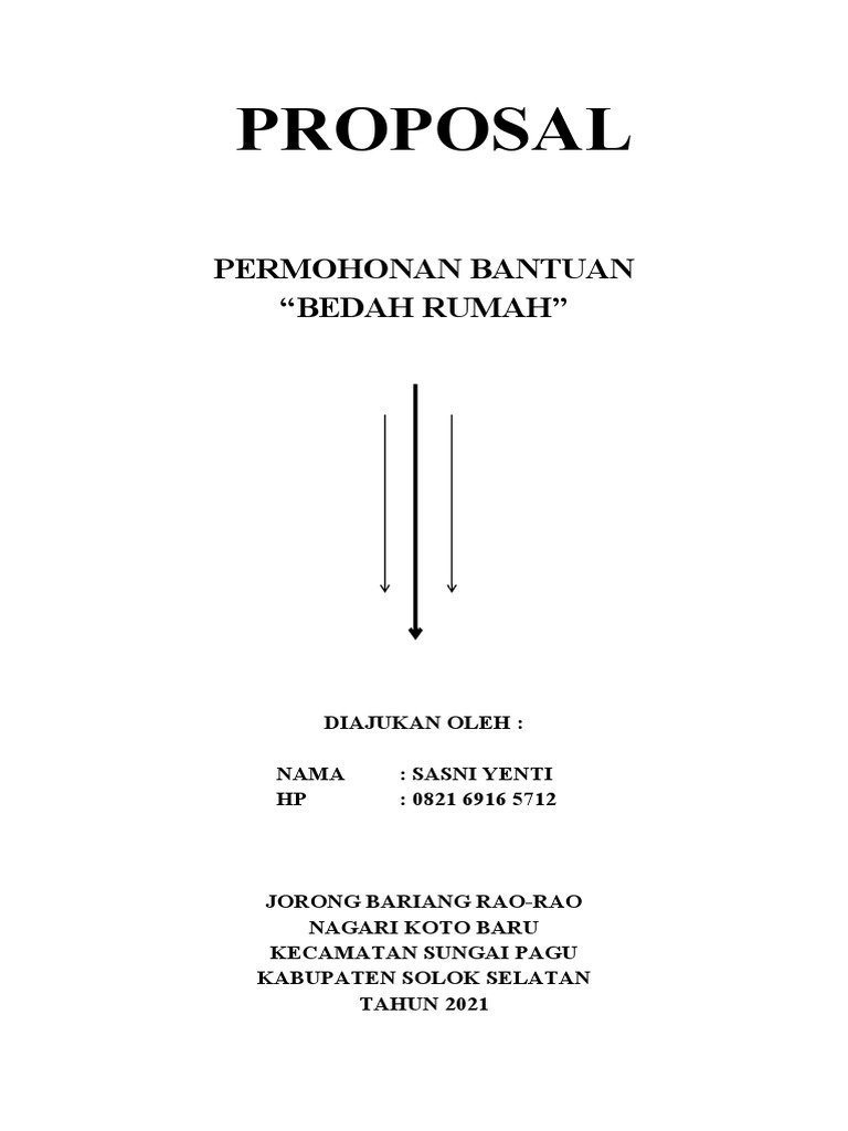 Proposal Baznas Bedah Rumah Koto Baru | PDF