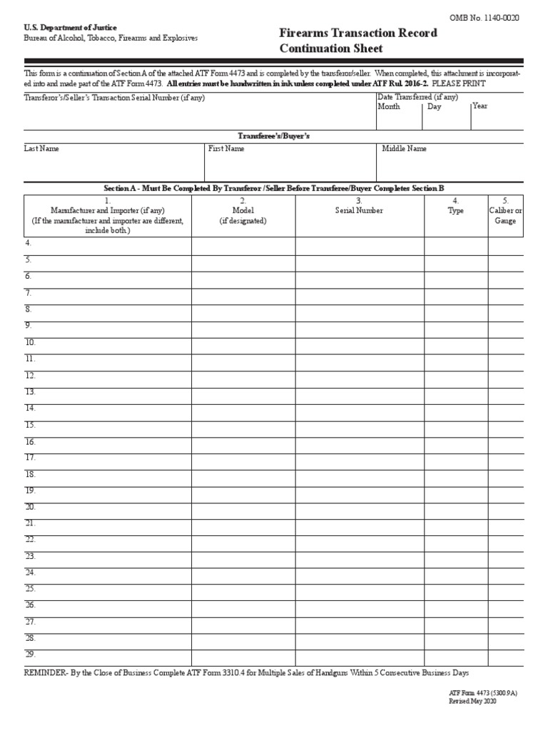 f_4473_5300.9a_firearms_transaction_record_continuation_sheet | PDF