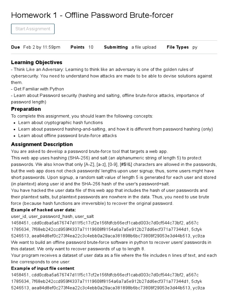 Offline Password Brute-Forcer | PDF | Password | Crime Prevention