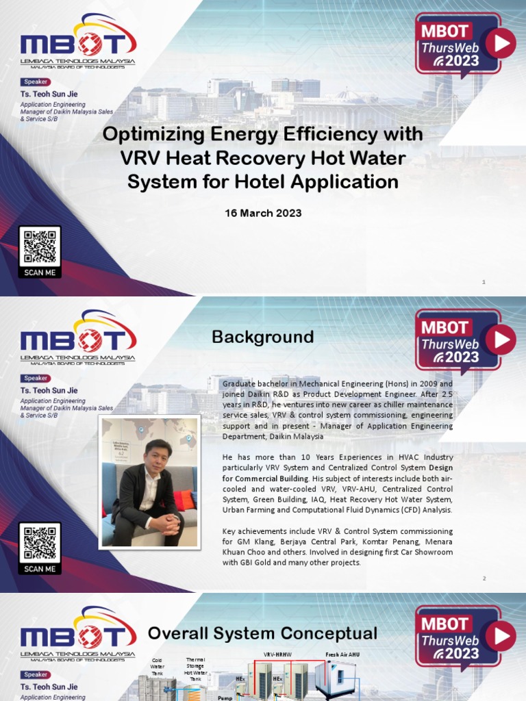 Optimizing Energy Efficiency With VRV Heat Recovery Hot Water System For Hotel Application | PDF ...