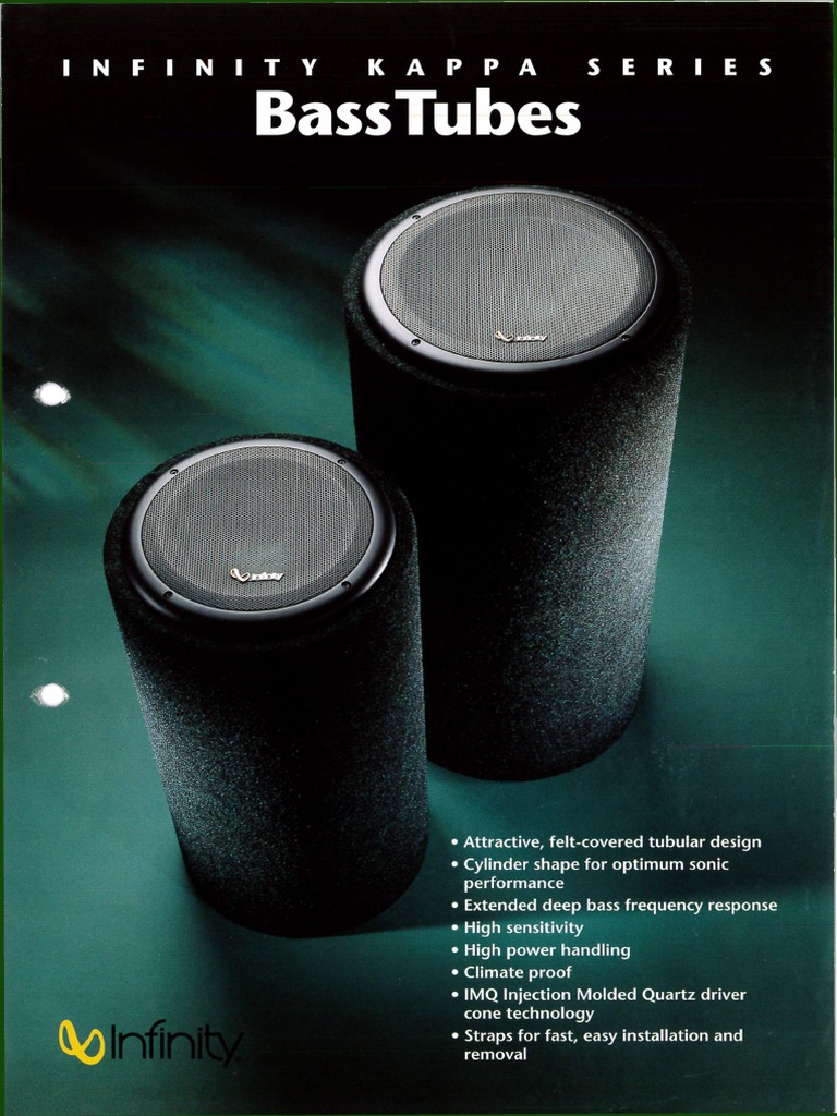 Infinity - Bass Tubes Kappa 100BT, Kappa 120BT (2001) (English) | PDF ...