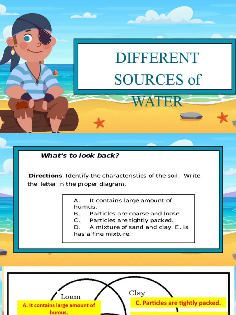 Sources of Water Monday | PDF | Water | Groundwater