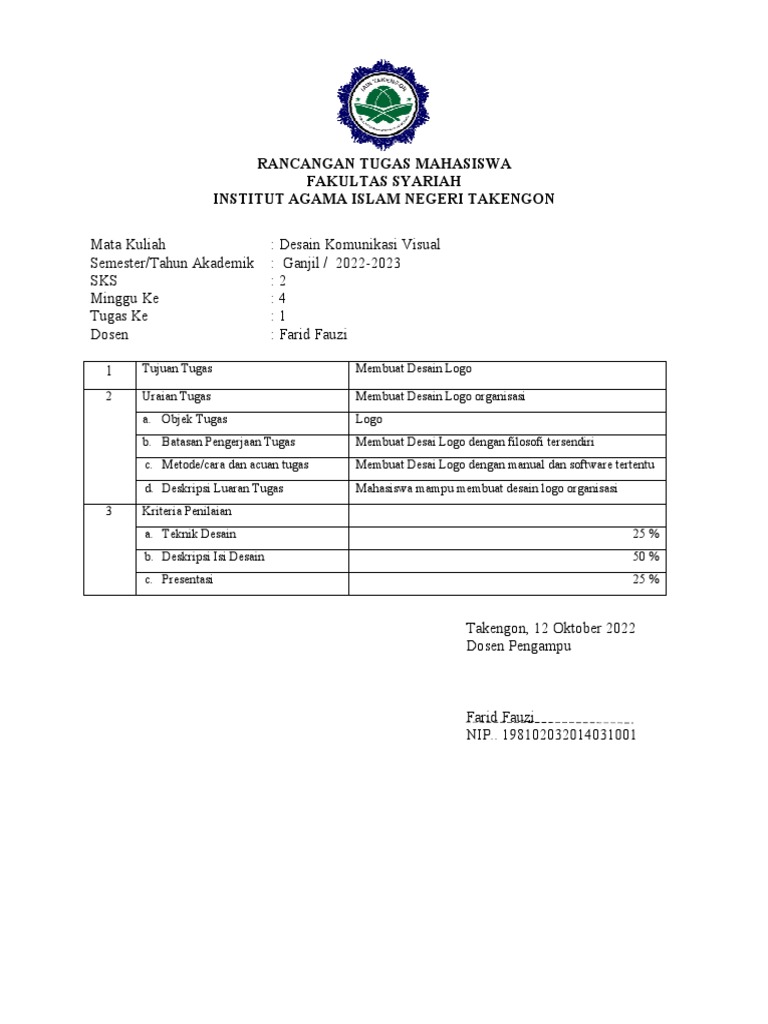Tugas Desain Visual Mahasiswa | PDF | Seni