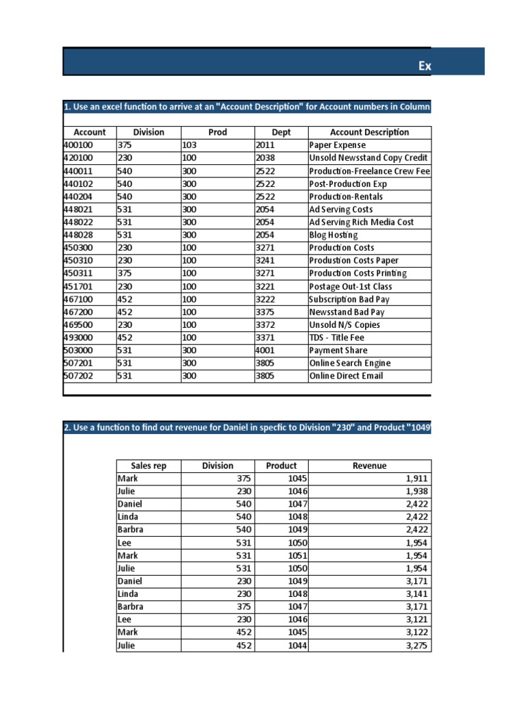 Ilevel - ExcelTest - Version - Sample | PDF | Business