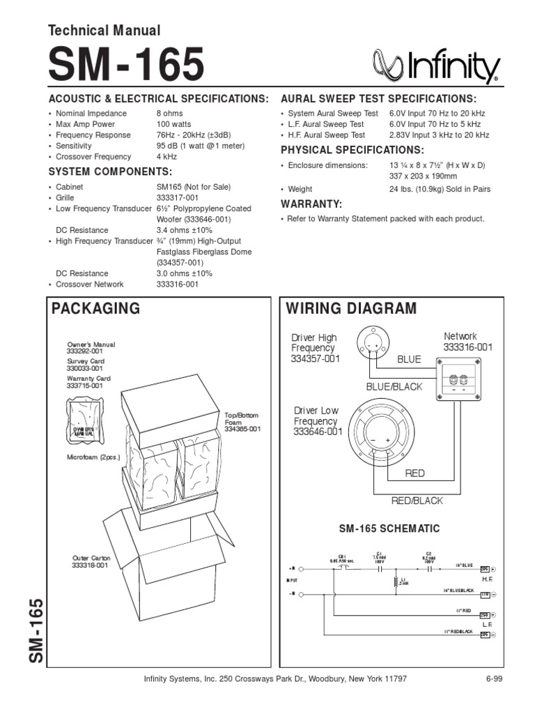 Infinity sm-165 | PDF | Signal Processing | Electrical Engineering