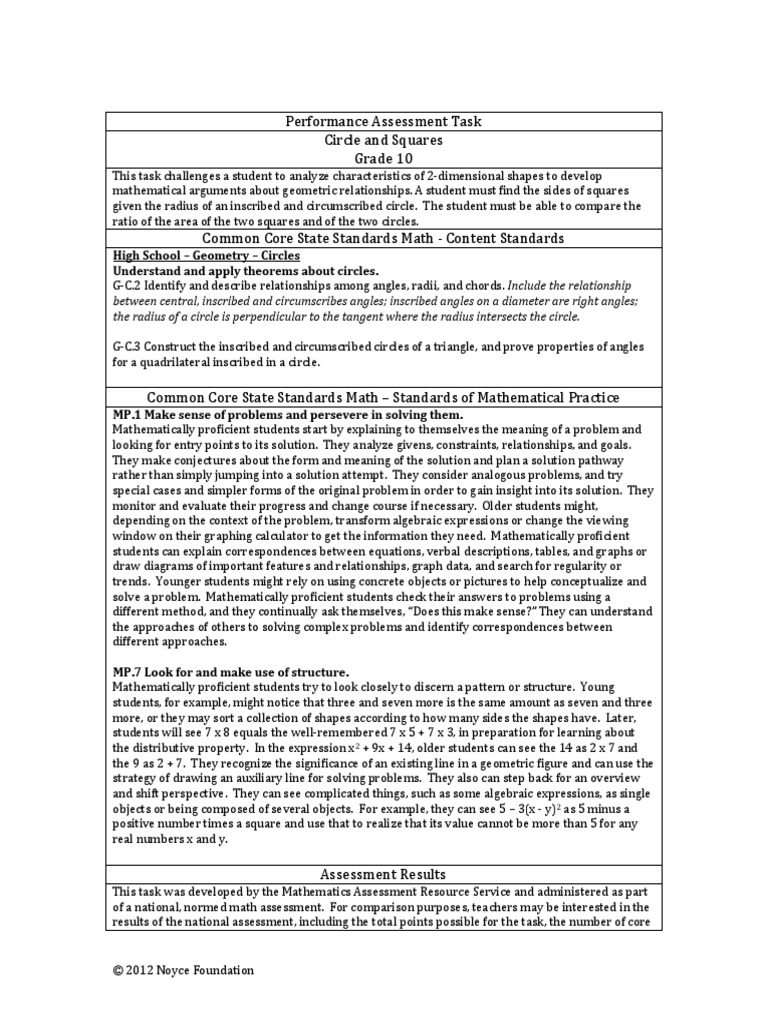Circle and Squares | Download Free PDF | Circle | Mathematics