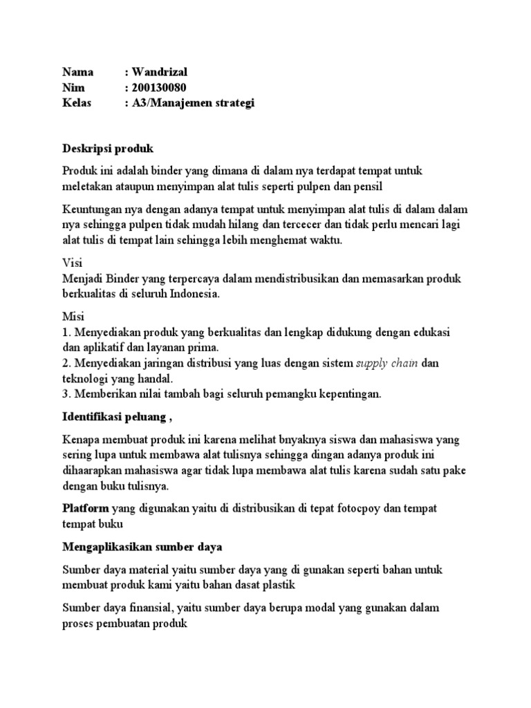 Proses Perancangan Produk | PDF