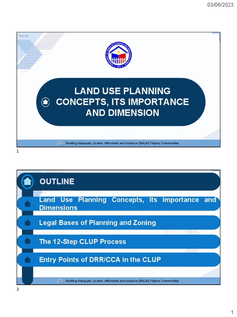 Mmep_land Use Planning Concept, Its Importance and Dimension & Clup ...