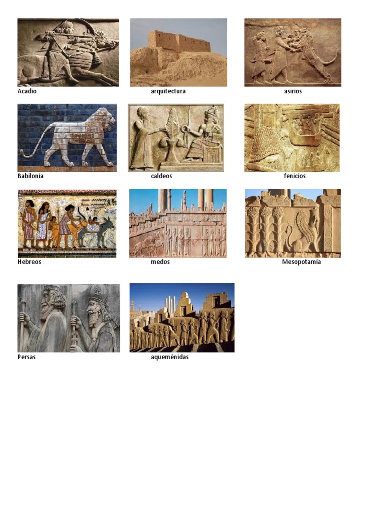 Arte de Los Imperios PERSA MASEDONIA ASIRIOS FENISIOS HEBREOS CALDEOS ...