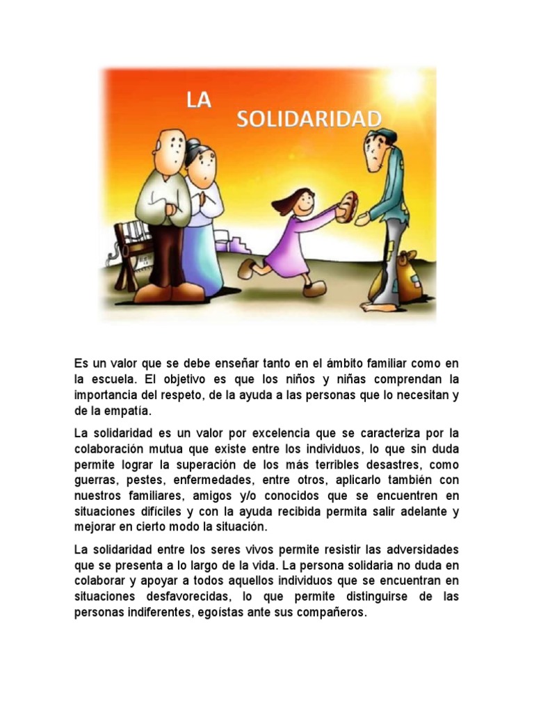 El Valor de La SOLARIDAD........................ 05-14-2023 | PDF El Valor de La SOLARIDAD........................ 05-14-2023 | PDF