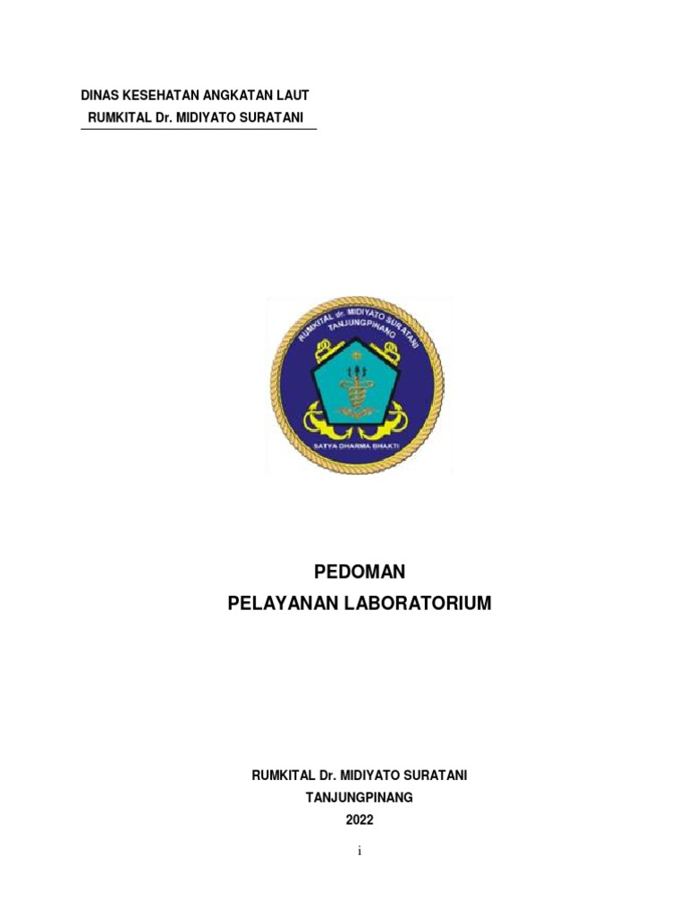Pedoman Pelayanan Laboratorium.. | PDF