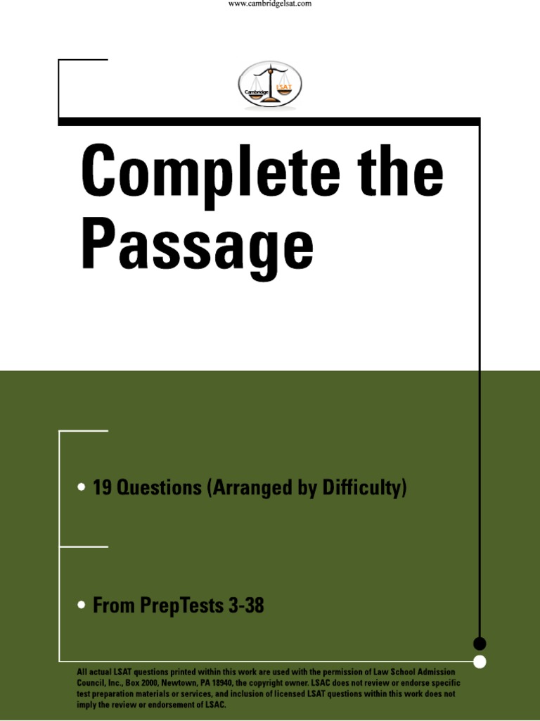 Complete The Passage | PDF