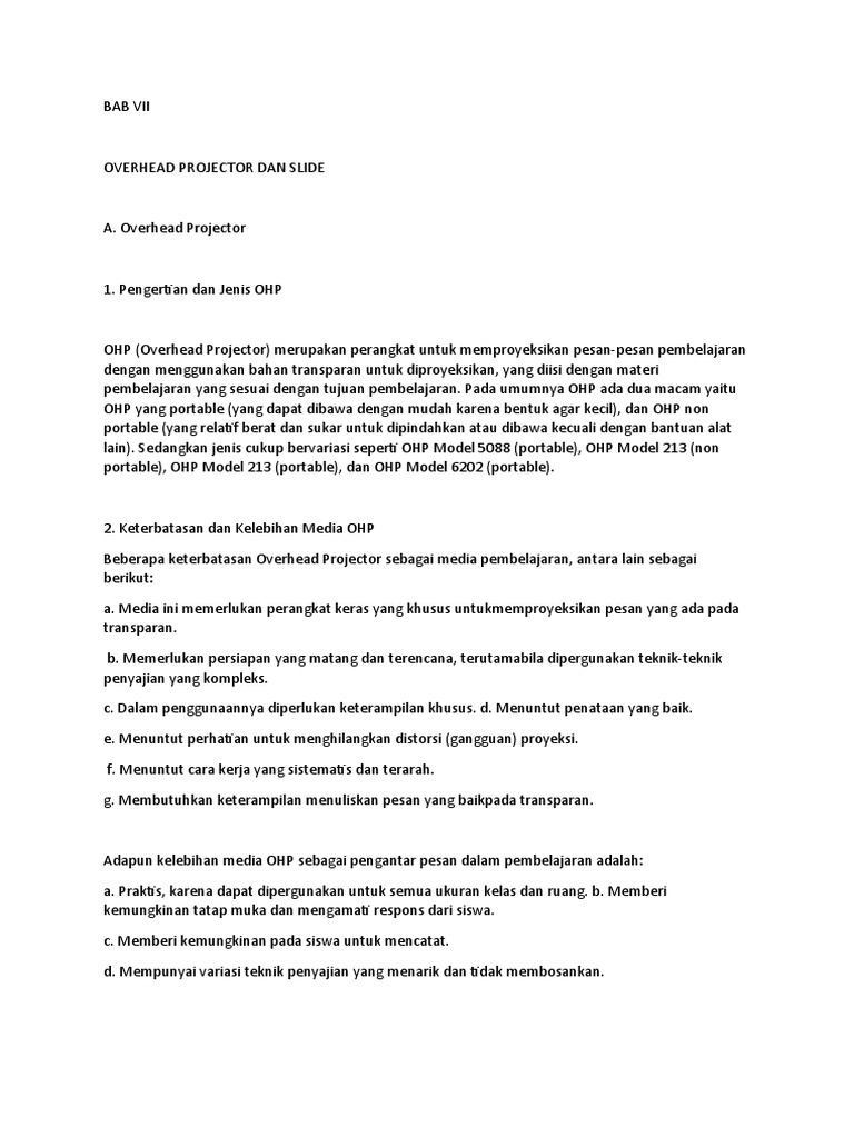Panduan OHP dan Slide untuk Guru | PDF | Seni