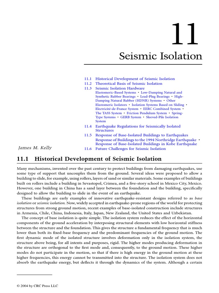Seimic Isolation | PDF | Earthquake Engineering | Friction