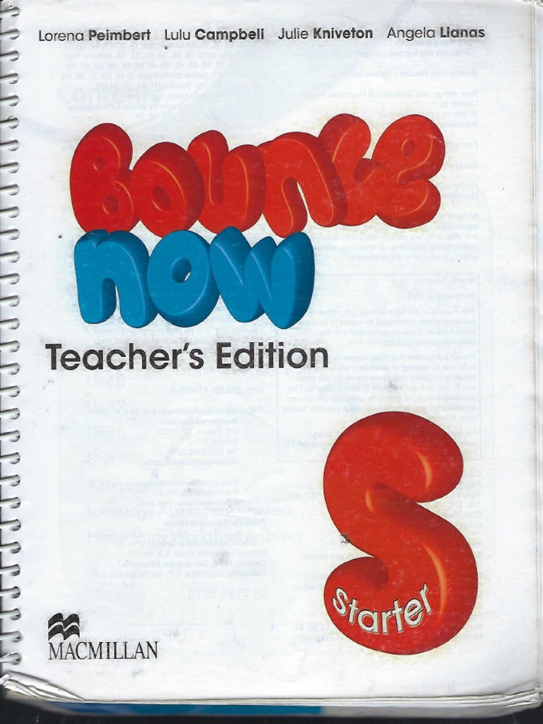 Bounce Now Teacher Edition 1 | PDF