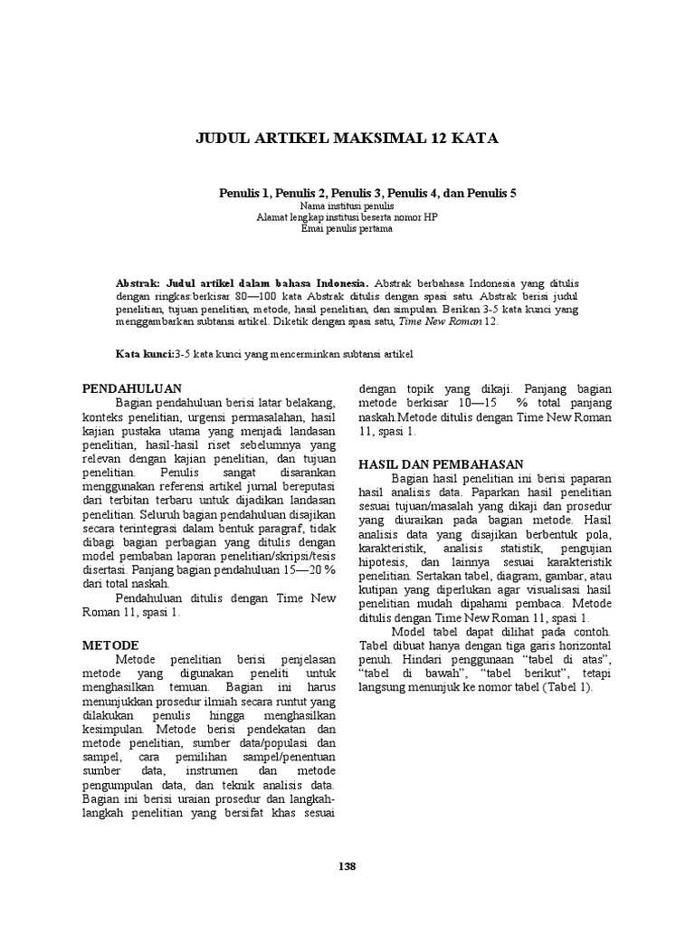 Template Kti - FSB Ung 23 | PDF | Sains & Matematika