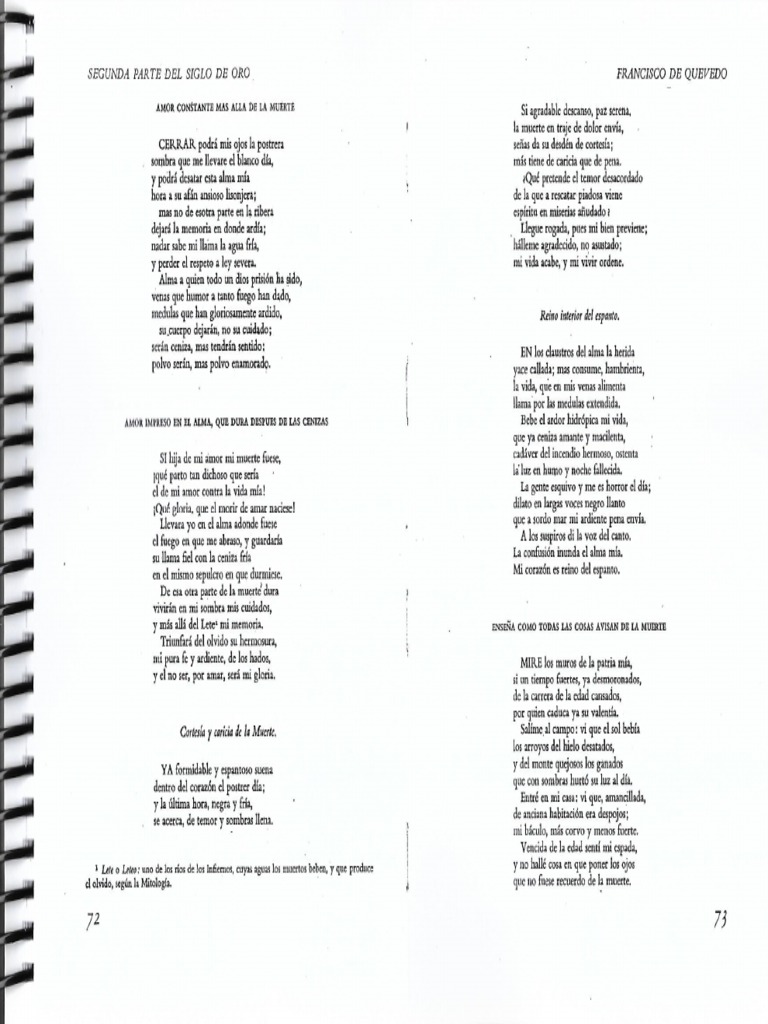 Quevedo Poemas | PDF