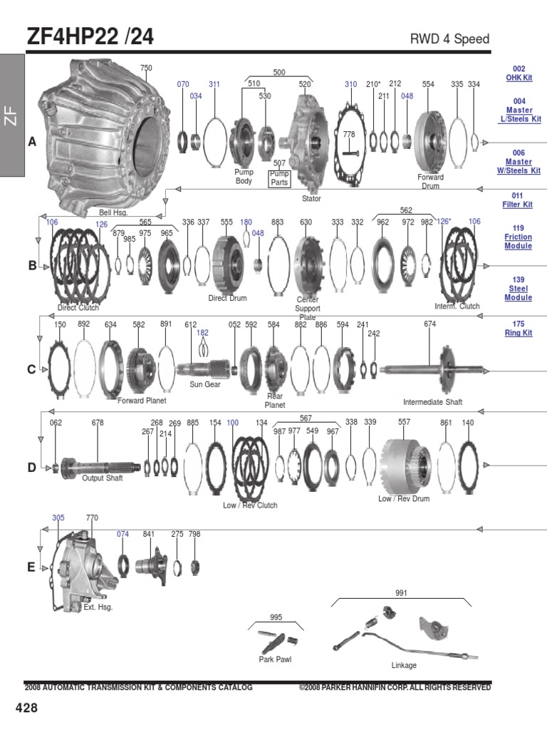 ZF4HP22 - 24 | PDF | Clutch | Automatic Transmission