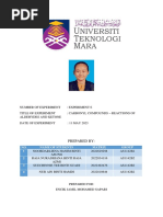 Experiment 8 Preparation of Cyclohexene From Cyclohexanol | PDF | Mole (Unit) | Distillation