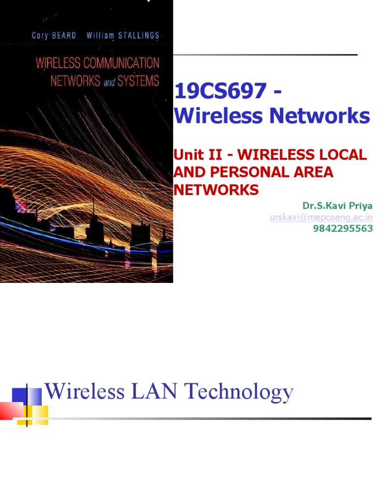 Unit II | PDF | Ieee 802.11 | Wireless Lan