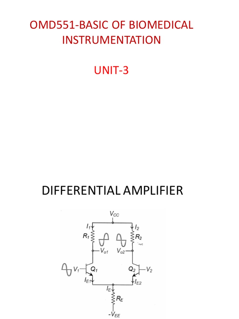 Omd 551 Unit 3 | PDF | Amplifier | Capacitor