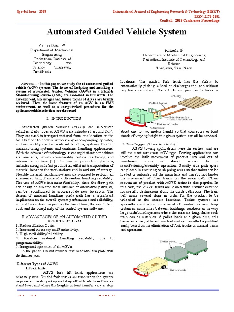 automated-guided-vehicle-system-IJERTCONV6IS14074 | PDF | Manufactured ...