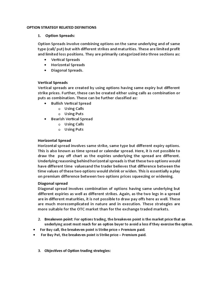 Notes 3 Options | PDF | Vix | Option (Finance)