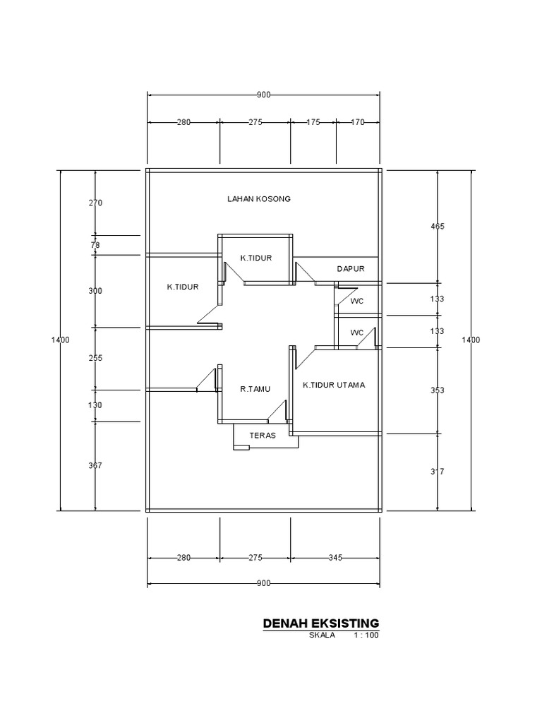 Denah Renovasi Rumah K' Awal | PDF