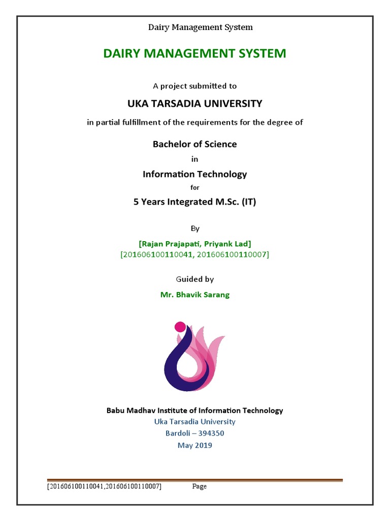 Dairy Management System | PDF | World Wide Web | Internet & Web