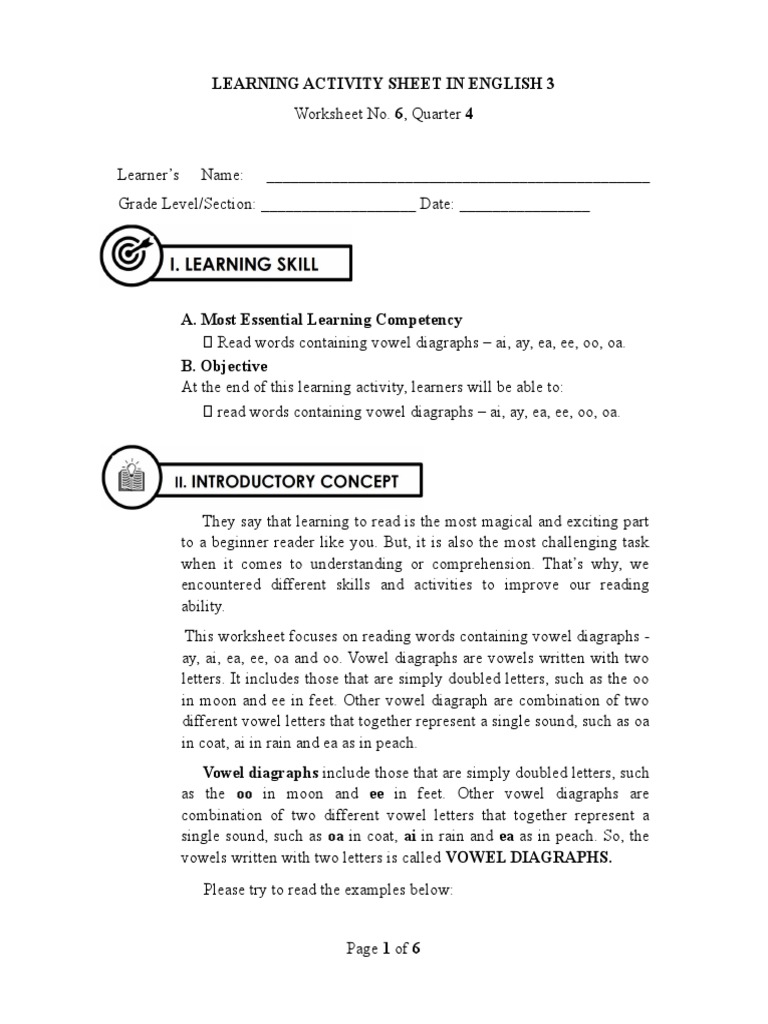 English-3 Q4 Las6 | PDF | Learning | Communication