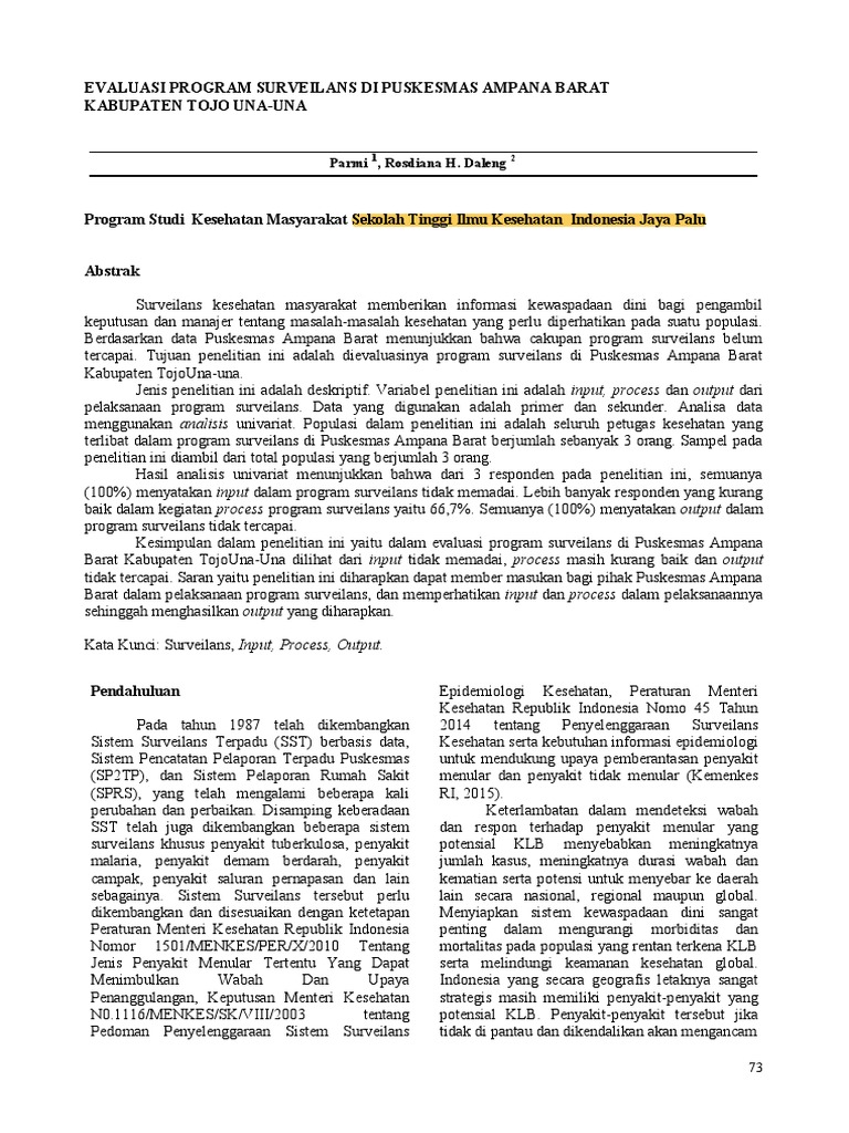 Evaluasi Program | PDF