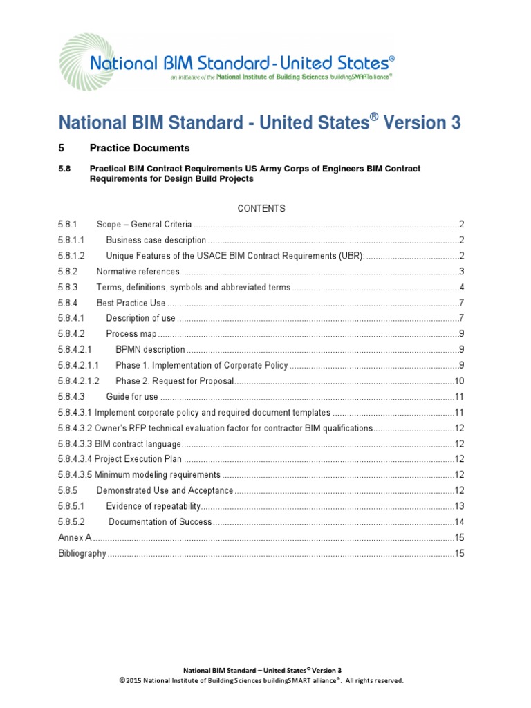 NBIMS-US_V3_5.8_Practical_BIM_Contract_Requirements | PDF | Building ...