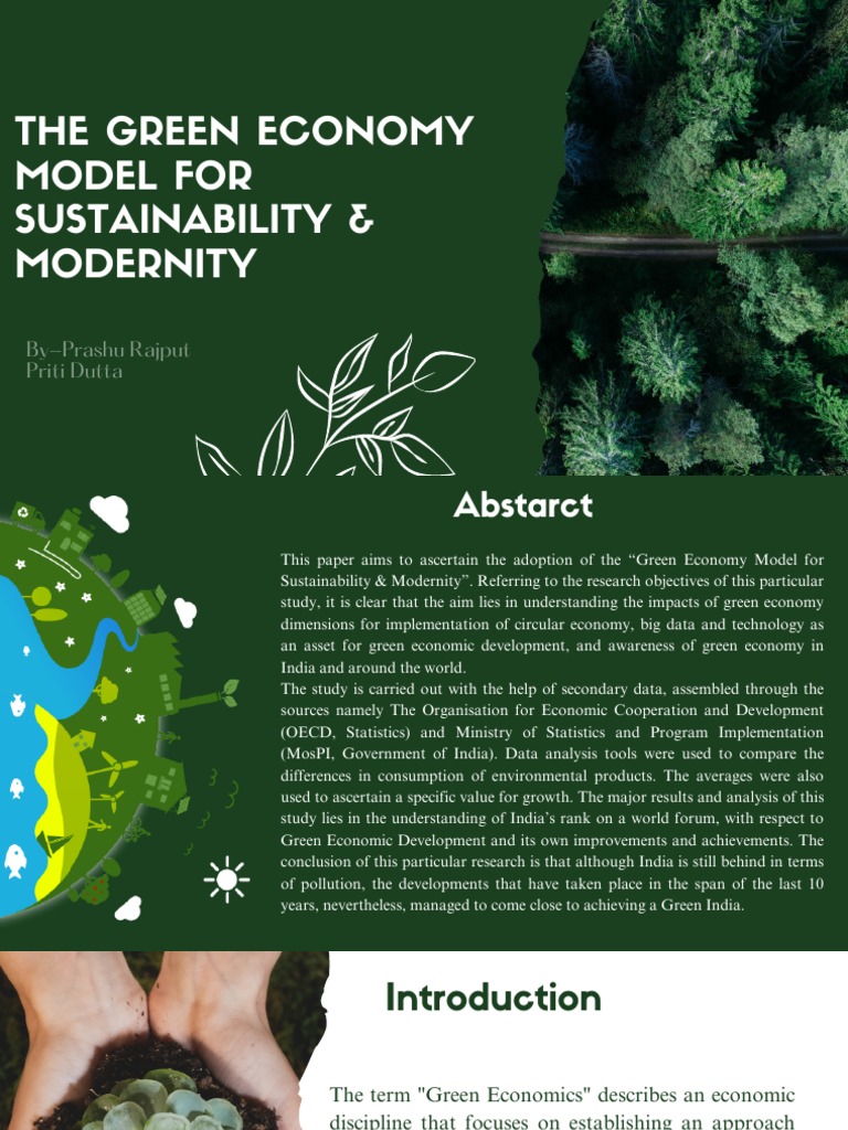 Green and White Sustainability and Environment Modern Presentation-3 ...