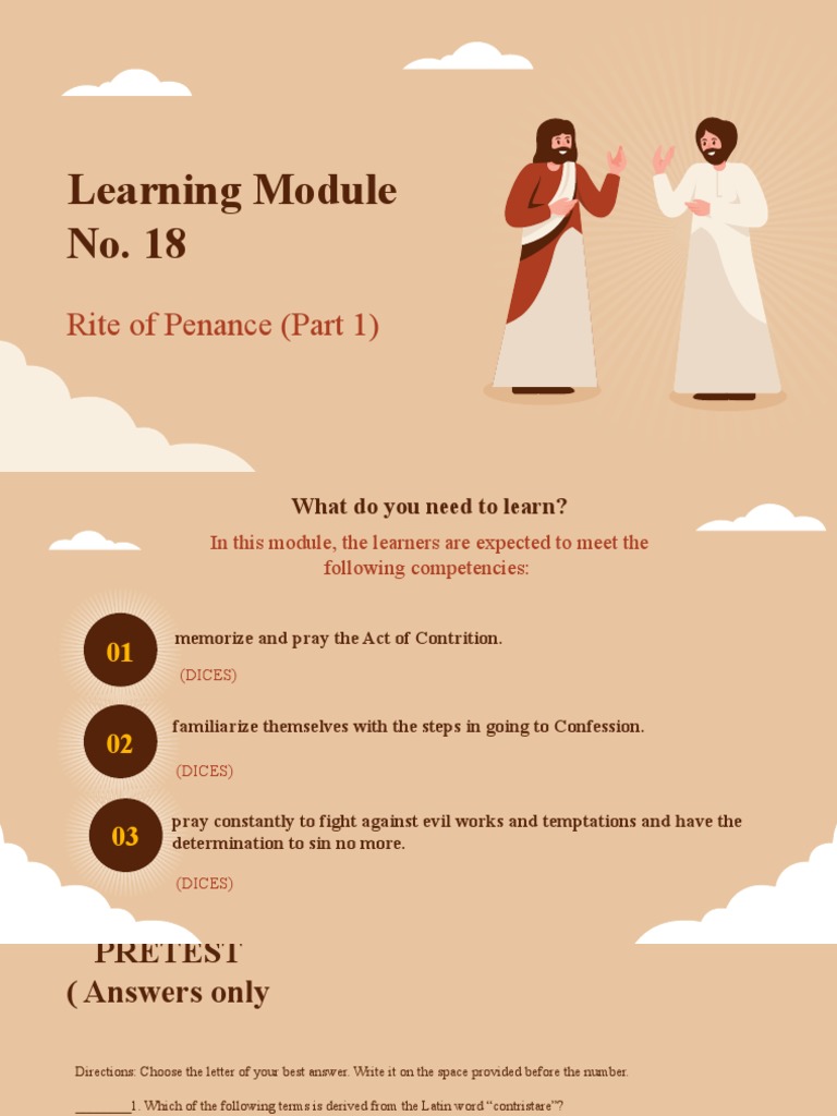 Grade-3 PPT Module18 | PDF | Confession (Religion) | Penance