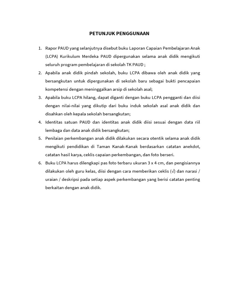 Contoh Raport Ikm | PDF