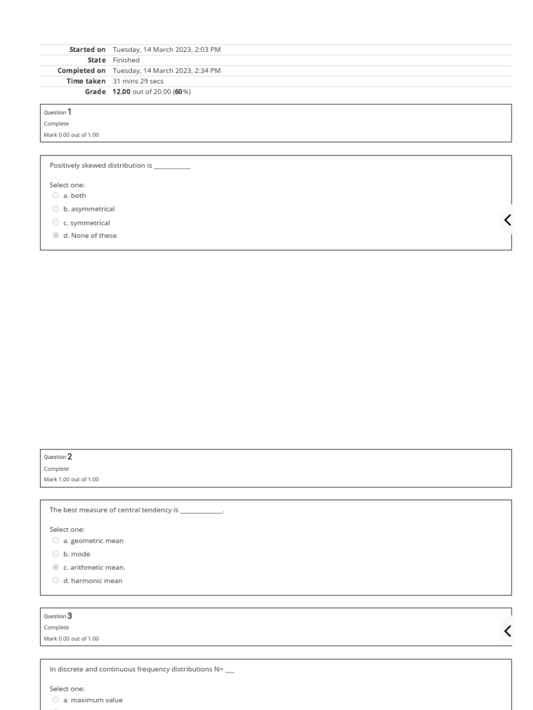 Statistics Assignment | Download Free PDF | Mean | Mode (Statistics)