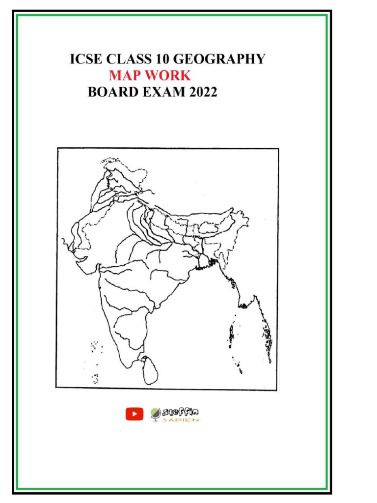 Class 10 Map Work Icse Cbse | PDF