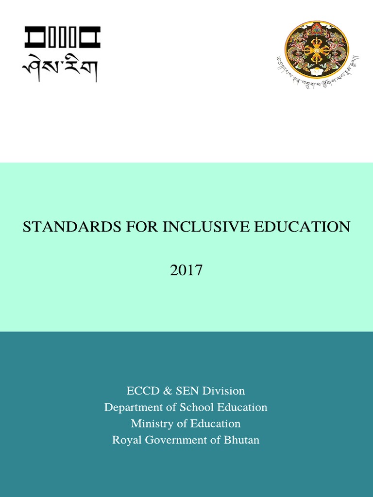 Standards For Inclusive Education, 2017 | PDF | Inclusion (Education ...