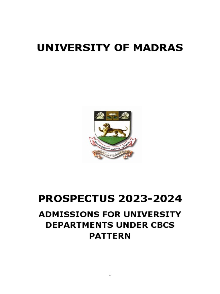 Prospectus 2023 2024 | PDF | University And College Admission ...