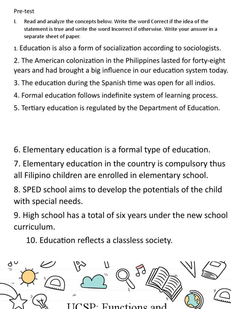 Functions of Education in Society | PDF | Psychological Concepts ...