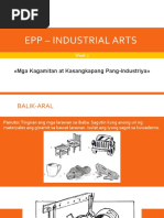 EPP 5 Q4 WEEK 1 LESSON 2 Paggawa NG Proyekto Na Gawa Sa Kahoy, Metal ...