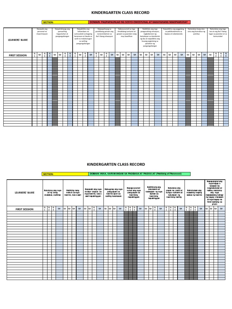 Classrecord - 2022 2023 1 | PDF