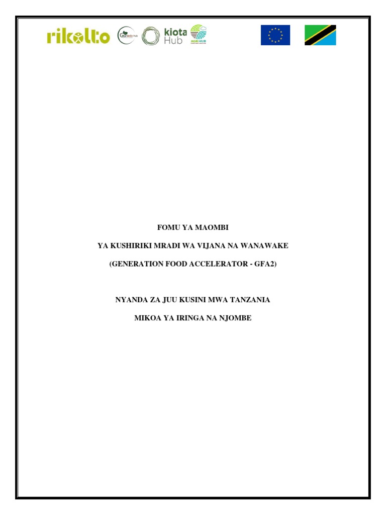 GFA 2 Application Form | PDF