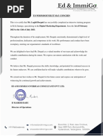 Civil Engineer Experience Certificate Format 1 | PDF