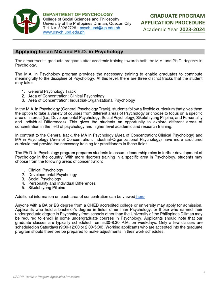 1 Read First Application Procedure 2023 2024 Pdf Postgraduate