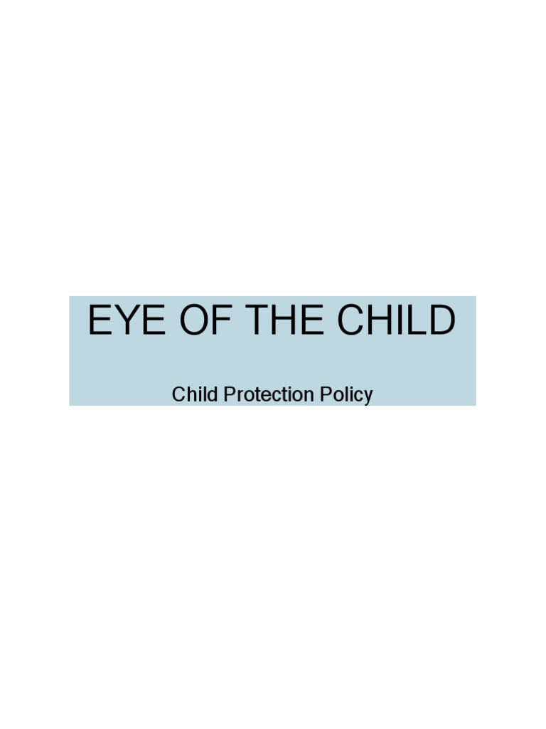 Child Protection Policy | Download Free PDF | Child Protection | Child ...