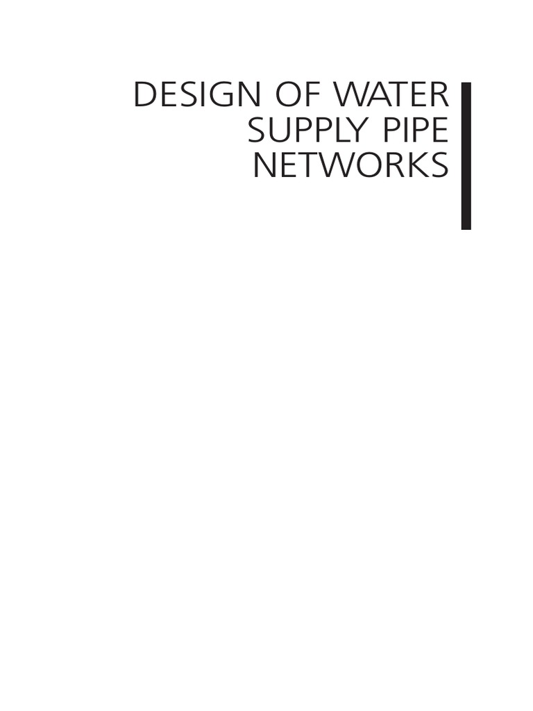 Design of Water Supply Pipe Networks - 2007 - Swamee - Frontmatter ...