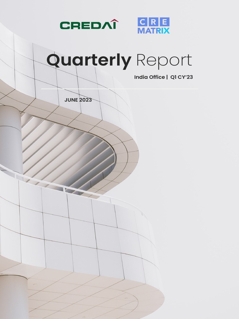 CREDAI_CRE_MATRIX_Q1_23_India_Office_report | PDF | Renting | Economies